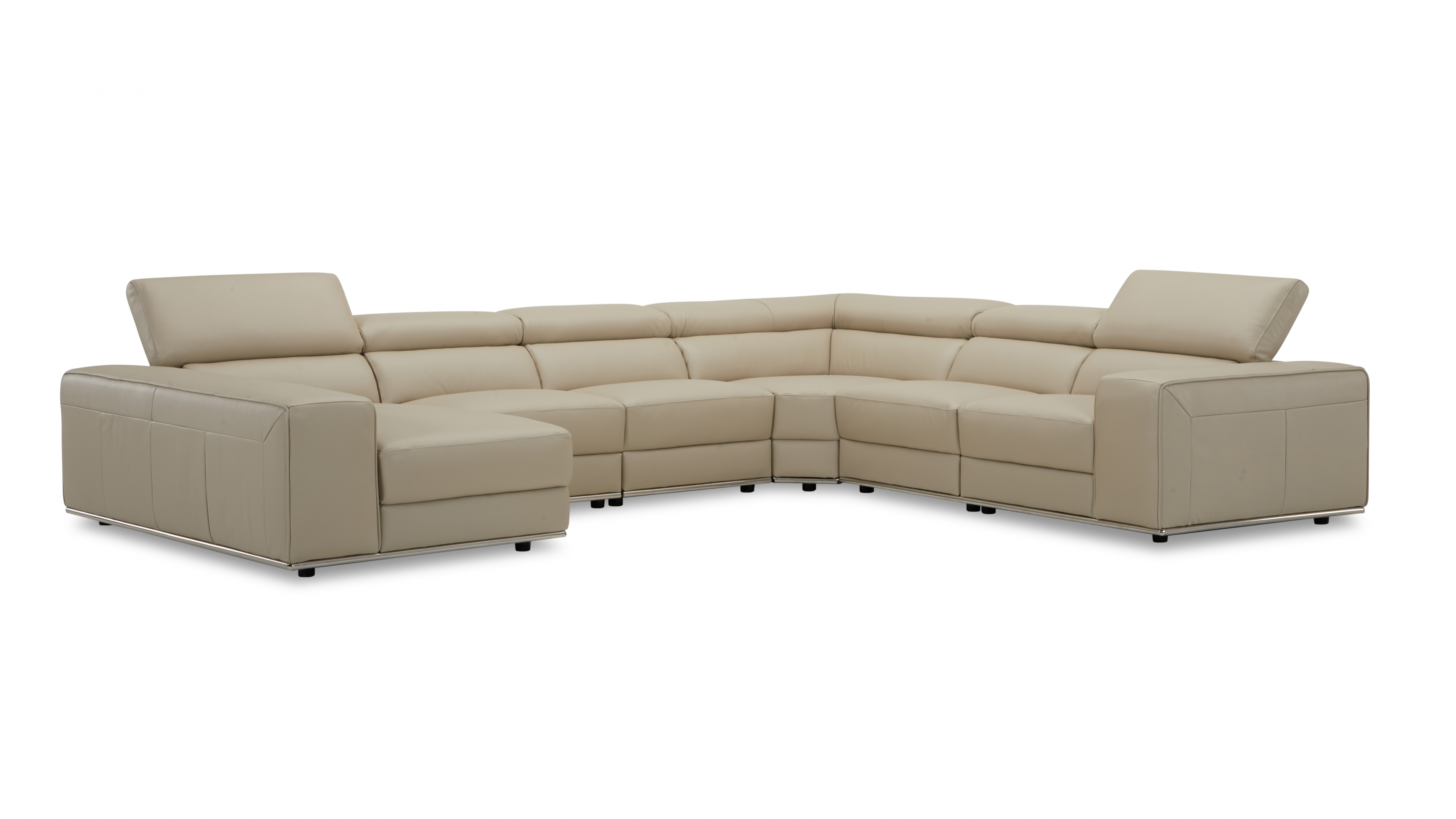 Lorenzo Leather Modular Lounge Option A | Lounge Life