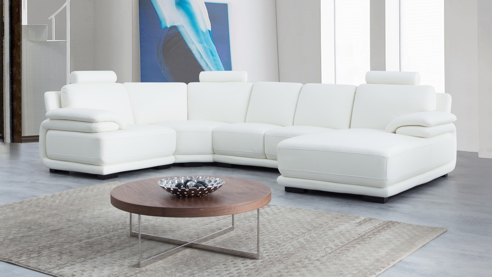 Juliet Leather Modular Lounge Option C | Lounge Life