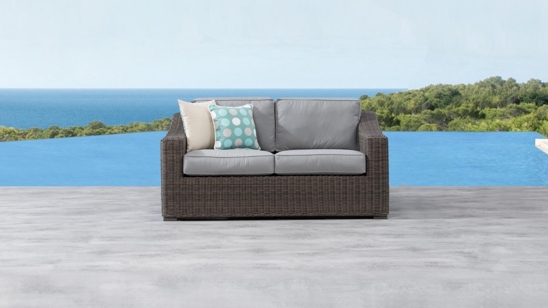 Canyon Outdoor Wicker Two Seater Sofa | Lavita Outdoor