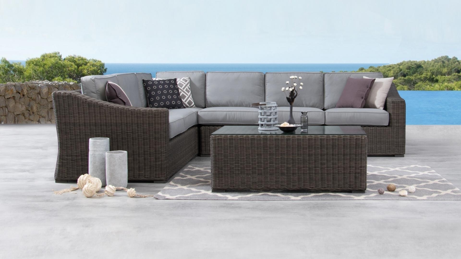 Canyon Outdoor Wicker L Shaped Lounge | Lavita Outdoor