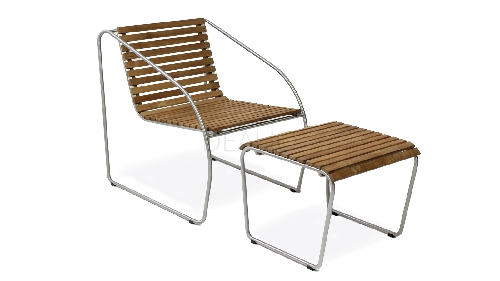 Steel And Teak Relax Chair | Lavita Outdoor