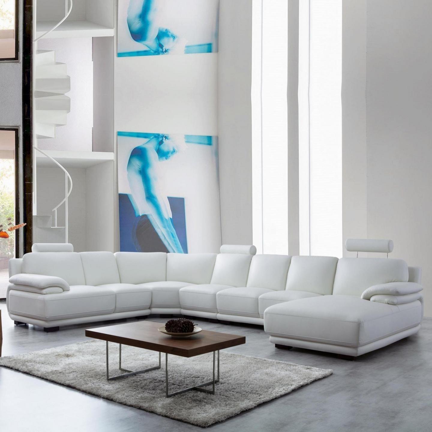 Juliet Leather Modular Lounge Option B | Lounge Life