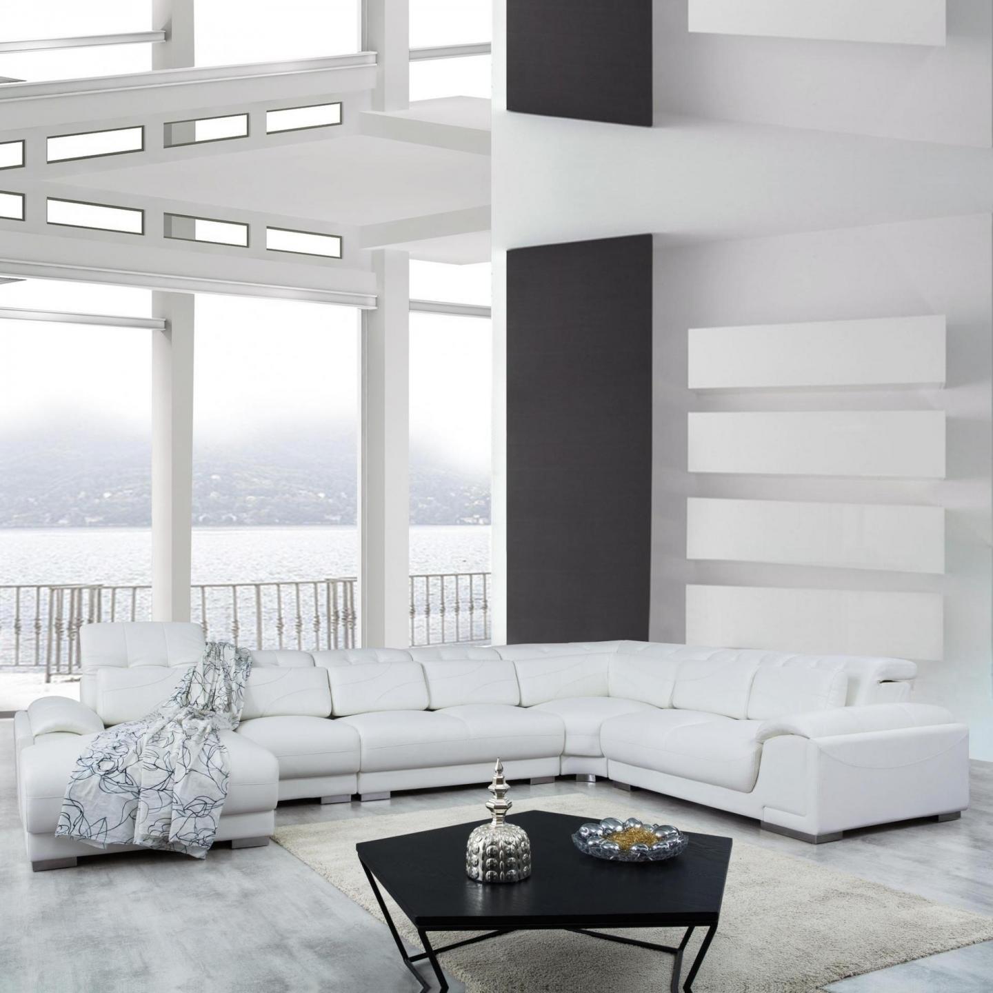 Bronte Leather Modular Lounge Option B | Lounge Life