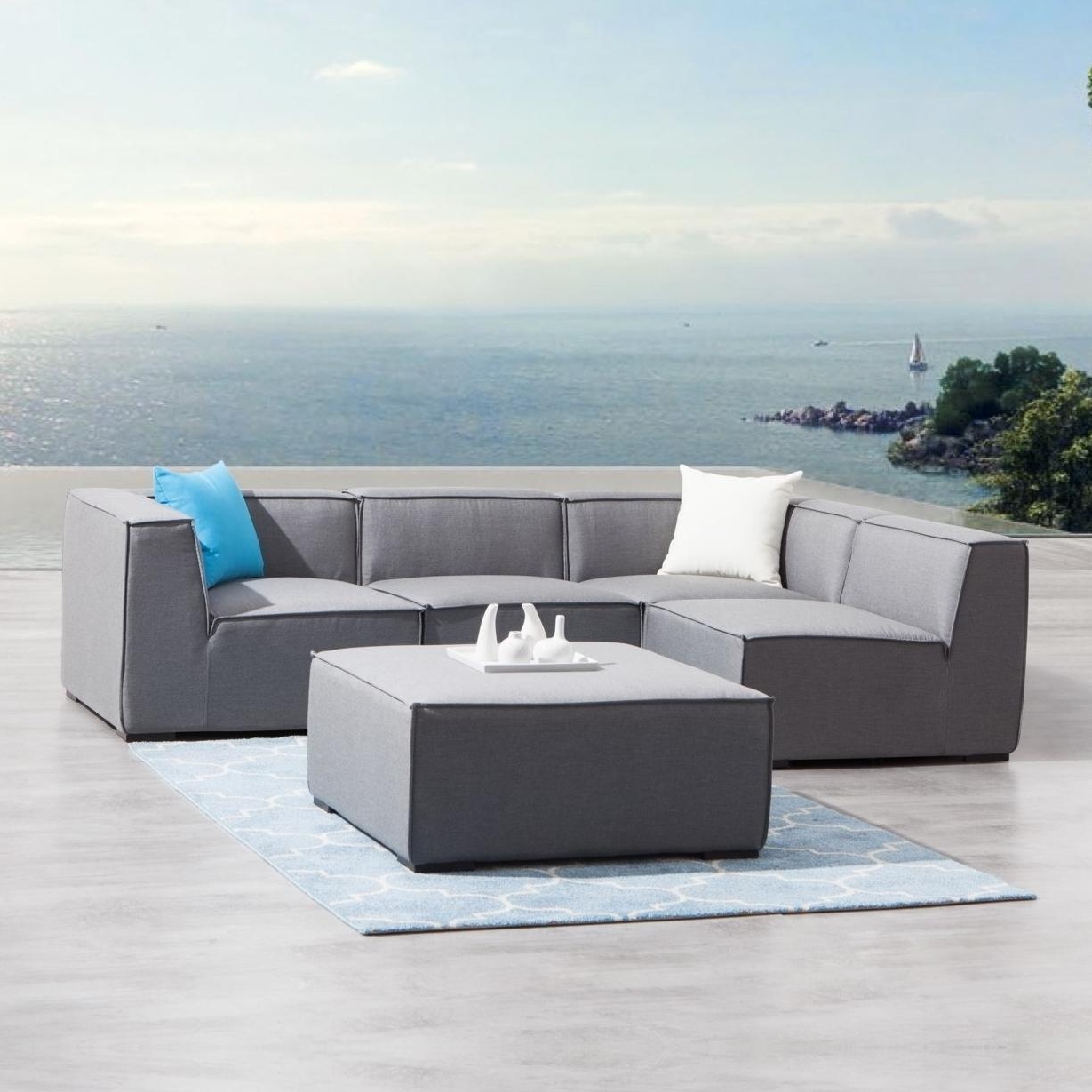 Toft Five Ways Outdoor Fabric Lounge System | Lavita Outdoor
