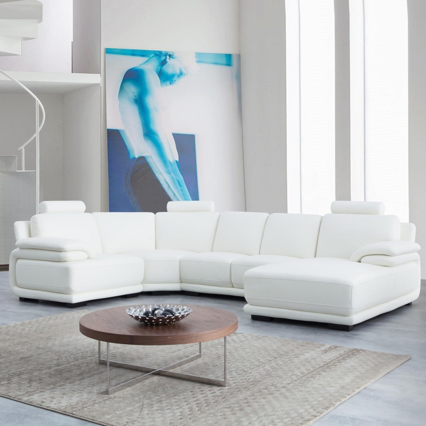 Juliet Leather Modular Lounge Option C | Lounge Life