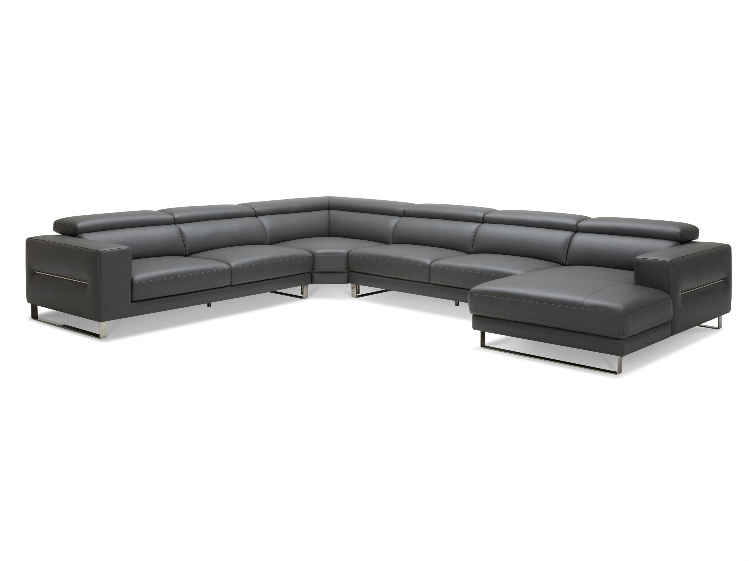 Elixir Leather Sliding Modular Lounge Option A | Living Unlimited