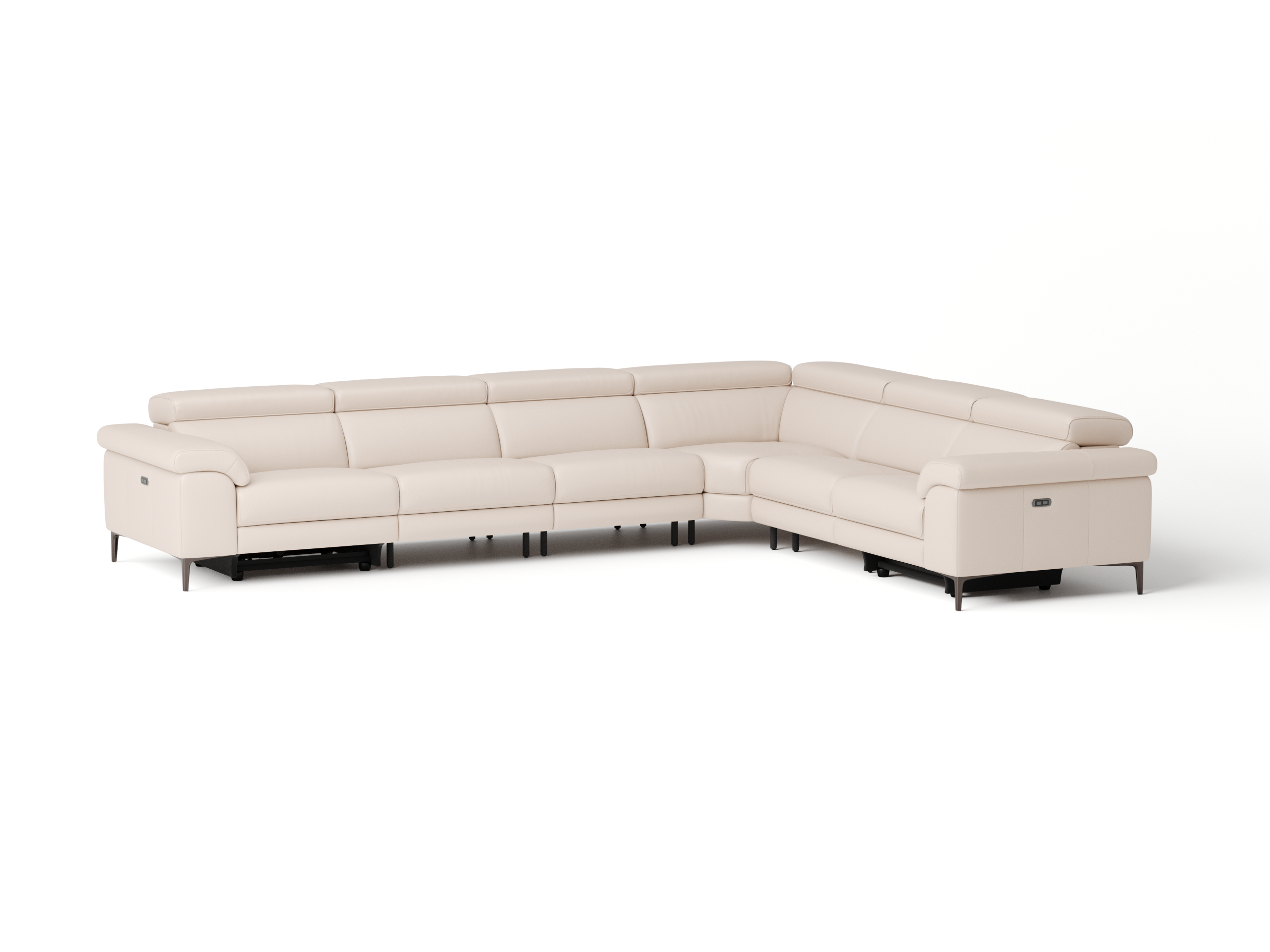 Carlisle Leather Recliner Chaise Lounge Option B | Lounge Life