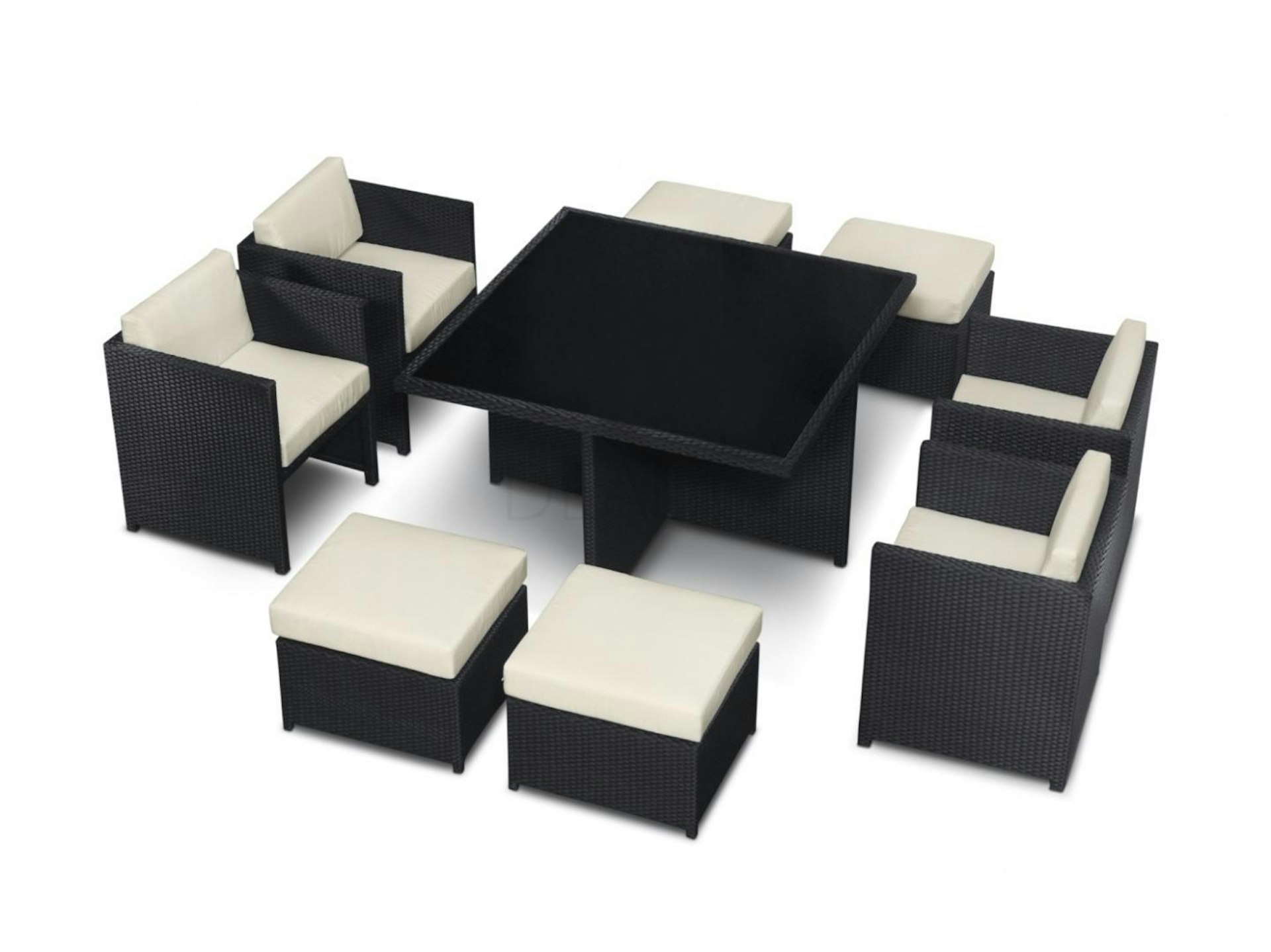 Cosimo 9-piece Outdoor Wicker Dining Cube | Lavita Outdoor